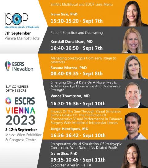 SimVis Gekko at International Ophthalmology Events in Vienna